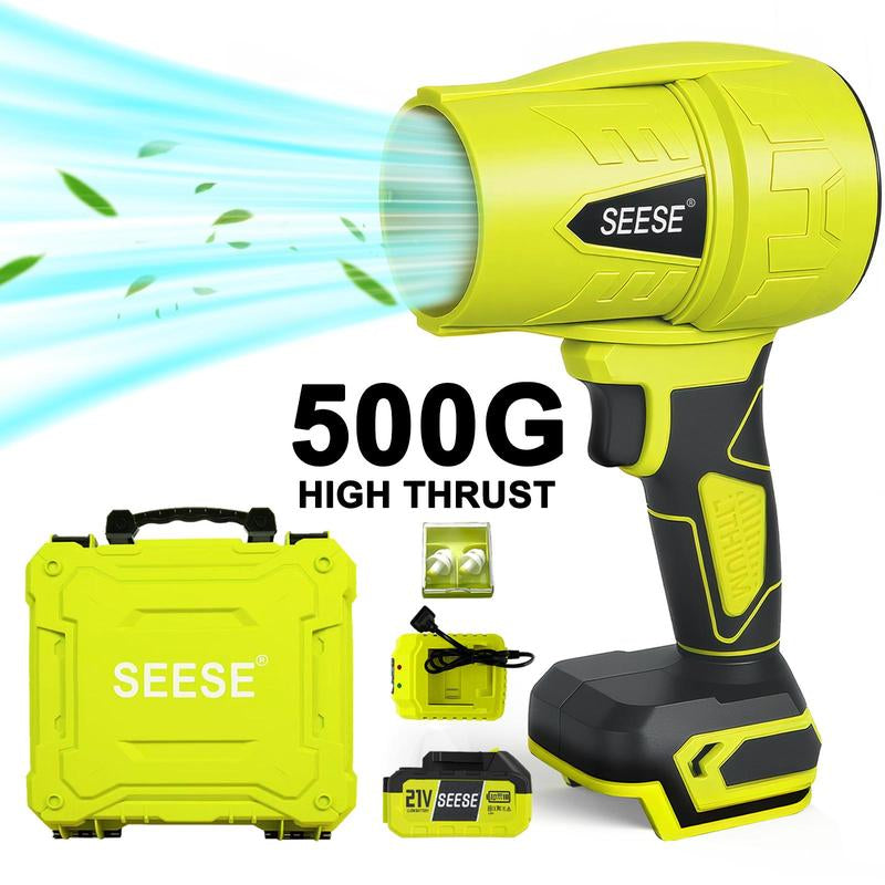 SEESE Turbo Jet Blower,Leaf Blower, Violent Turbo Fan, Pure Copper Mot ...